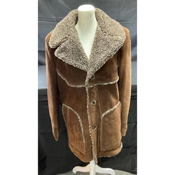 jcpenney | Jackets & Coats | Vintage Jc Penny Sherpa Lined Suede ...